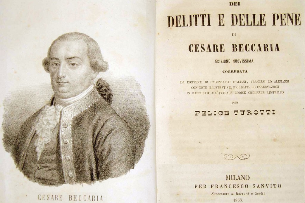 Dei delitti e delle pene, di Cesare Beccaria: riassunto