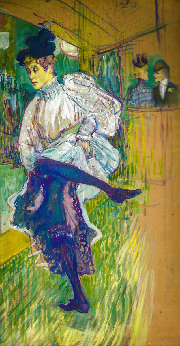 Jane Avril che danza (quadro di Toulouse-Lautrec)