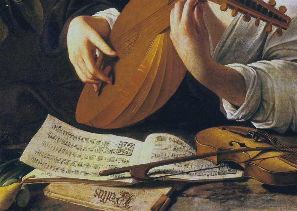 Suonatore di liuto, opera di Caravaggio