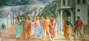 Pagamento del tributo, affresco di Masaccio