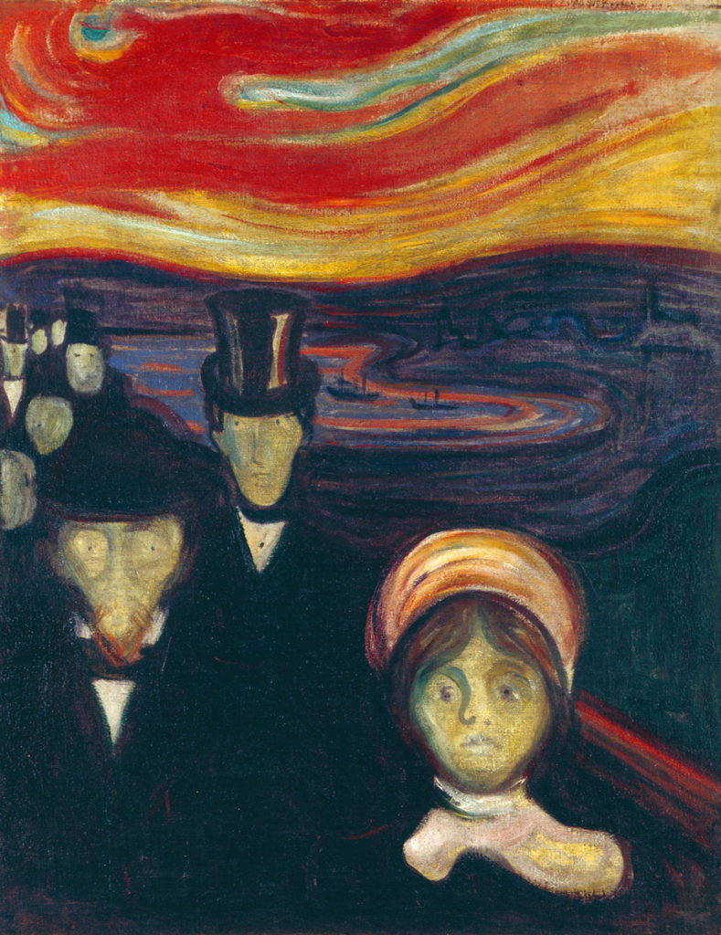 Edvard Munch: Ansietà, dipinto del 1894