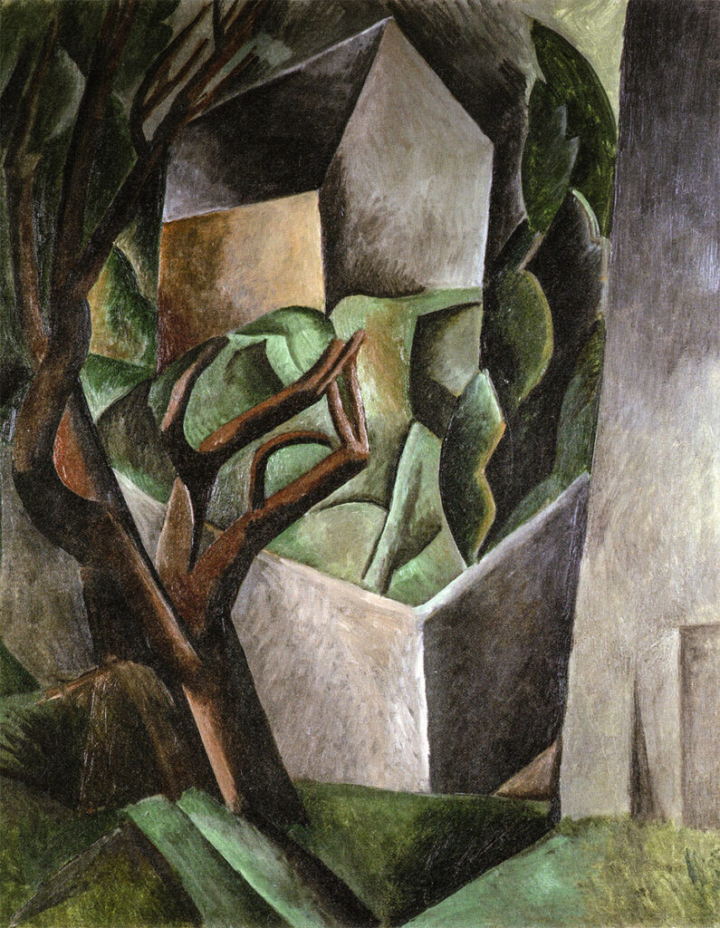 La casetta in giardino: quadro di Pablo Picasso (1908)