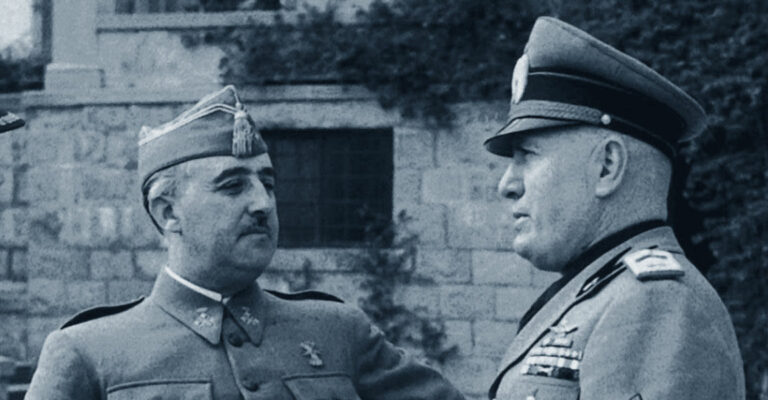 Francisco Franco con Benito Mussolini