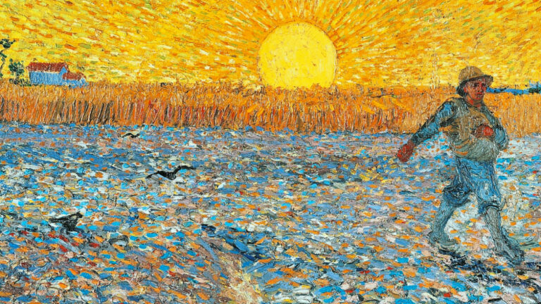 Van Gogh - Sower at Sunset - detail